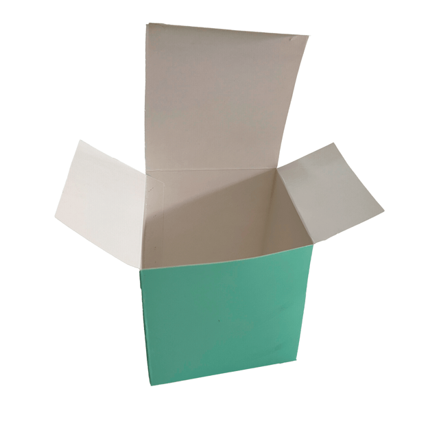 Caja ecológica tipo cubo 10x10x10 cm Verde – Cajas y Empaques de Colombia